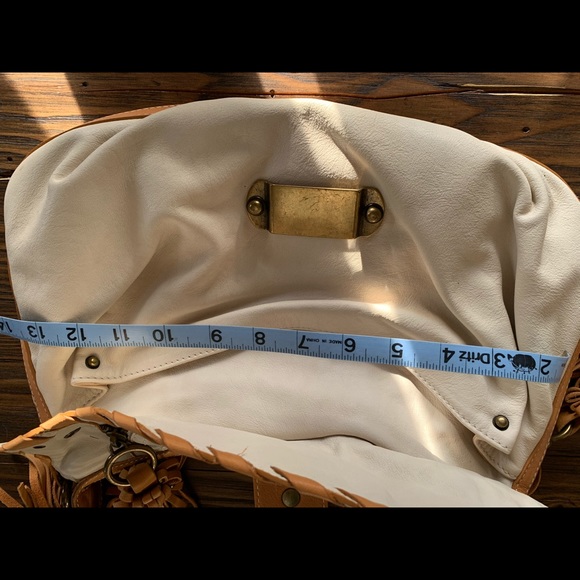 Mania | Bags | Mania Leather Fringe Handbag | Poshmark